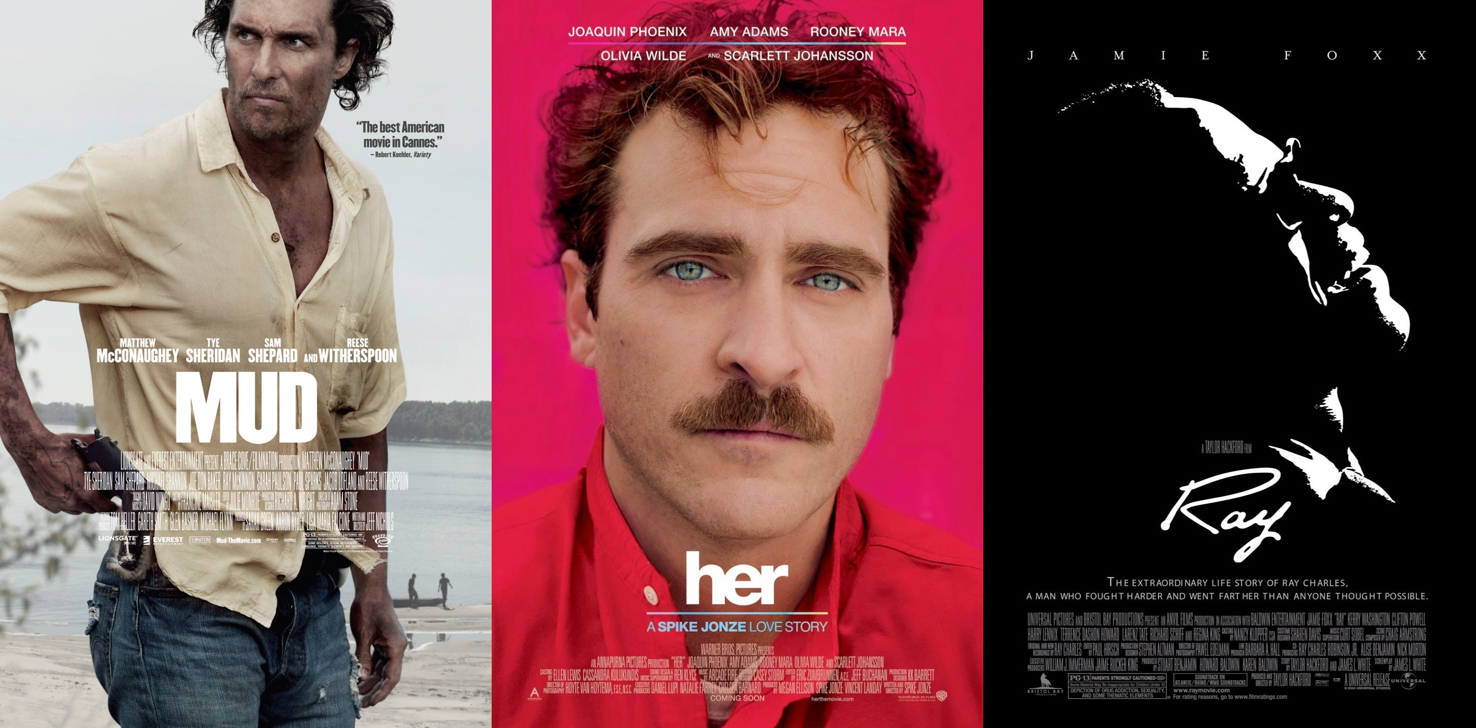 Three Three-Letter Movies About Love: Her, Mud, Ray | Random Tidbits of ...
